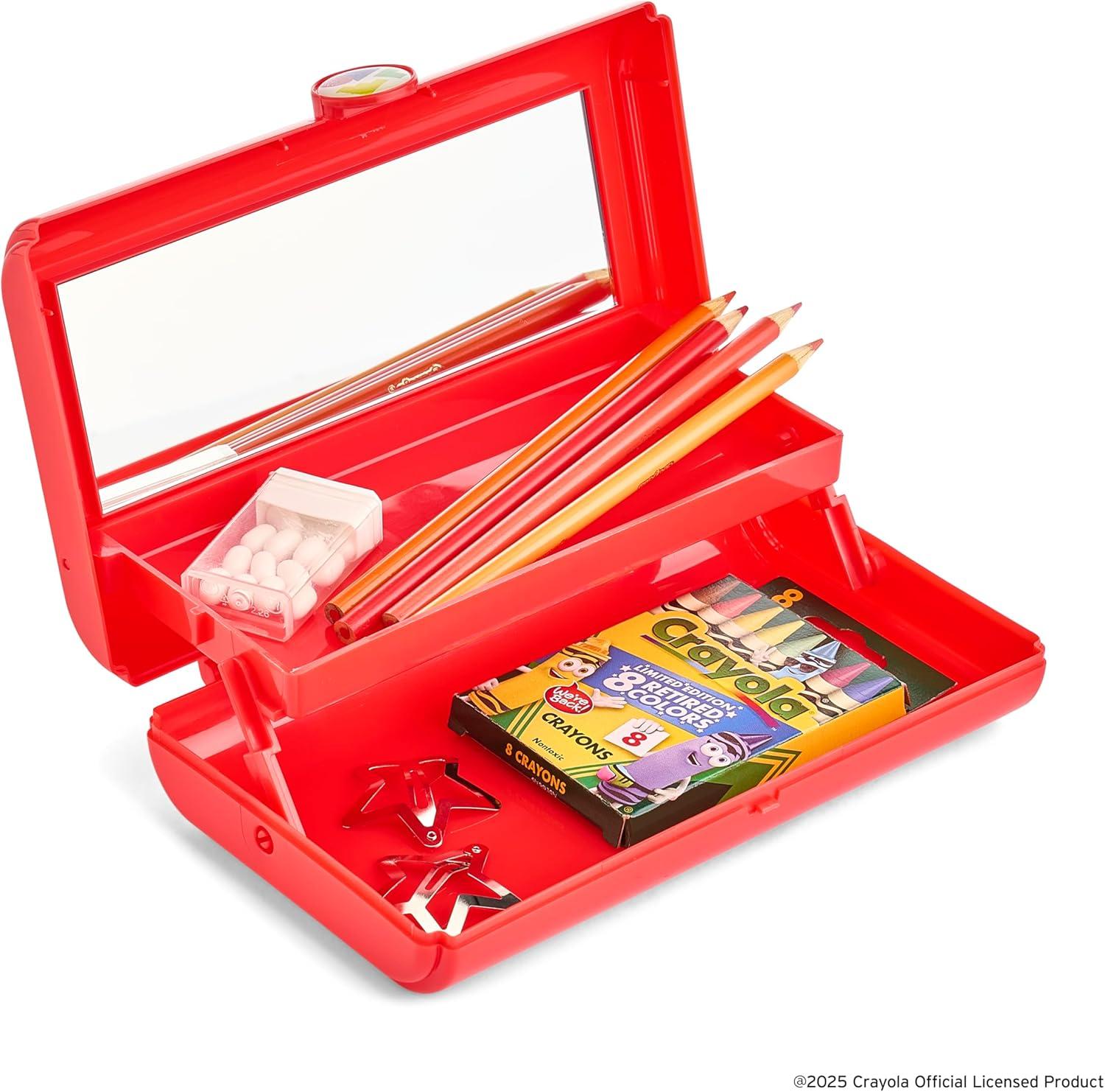 Caboodles Take-It Tote Case(Crayola’s Orange Red) - Crayola Kids Studio