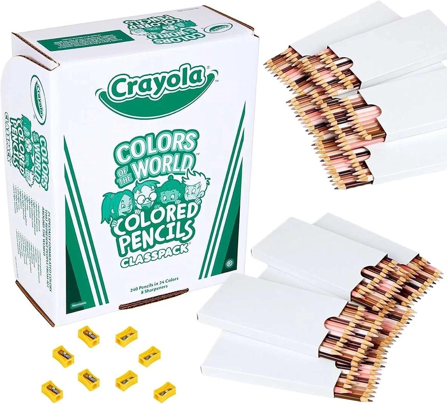 Crayola Colors of the World Skin Tone Colored Pencils Classpack (240ct ...