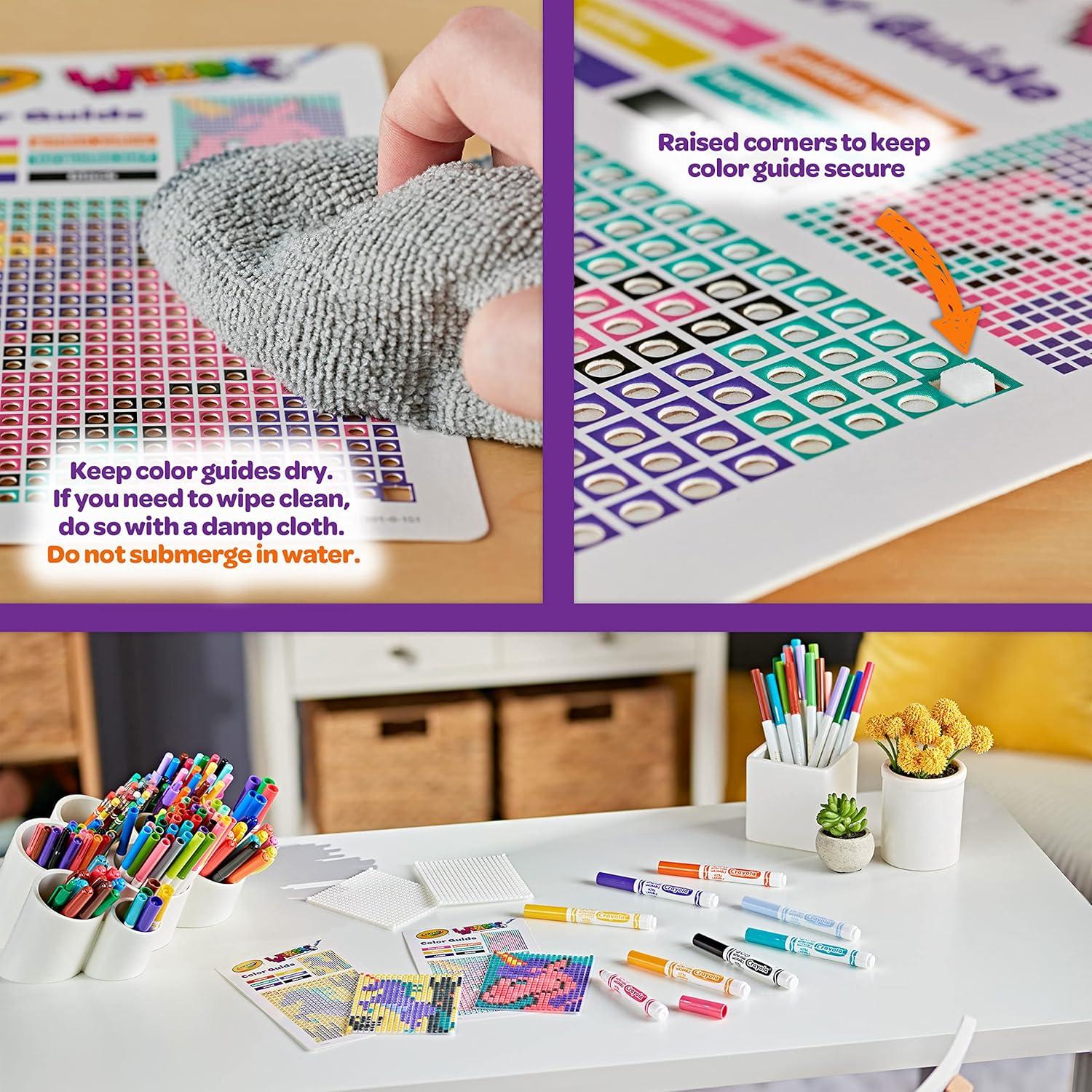 Crayola Wixels Animals Activity Kit, Pixel Art Coloring Set, Gift for ...