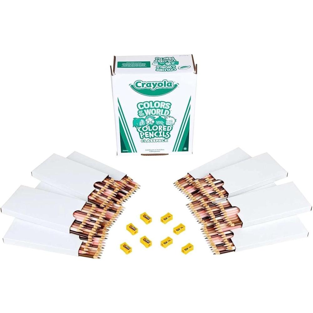Crayola Colors of the World Skin Tone Colored Pencils Classpack (240ct ...